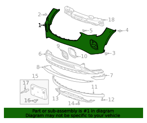 Primed Front Bumper Upper Fascia 85142786 | OEM Parts Online