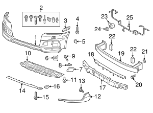 2018 Audi Bumper Cover 8U0-807-065-AB-GRU | Audi USA Parts