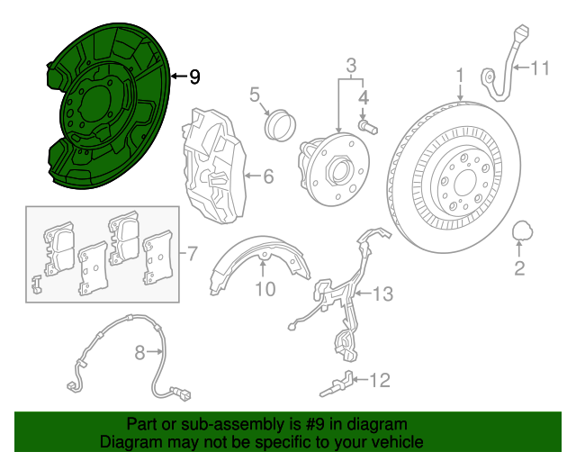 2018-2021 Lexus Backing Plate 46503-50080 | OEM Parts Online