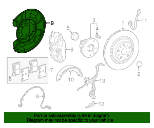 2018-2021 Lexus Backing Plate 46503-50080 | OEM Parts Online