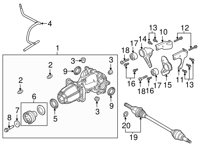 Axle Assembly Rear MU7Z-4000-J | Village Ford