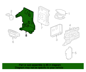 2017-2019 GM Human-Machine Interface Control Module Bracket 84492289 ...