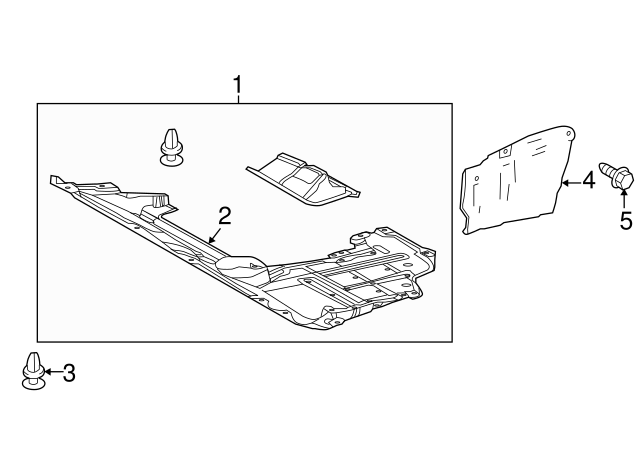51441-0R070 - Radiator Support Splash Shield 2013-2018 Toyota RAV4 ...