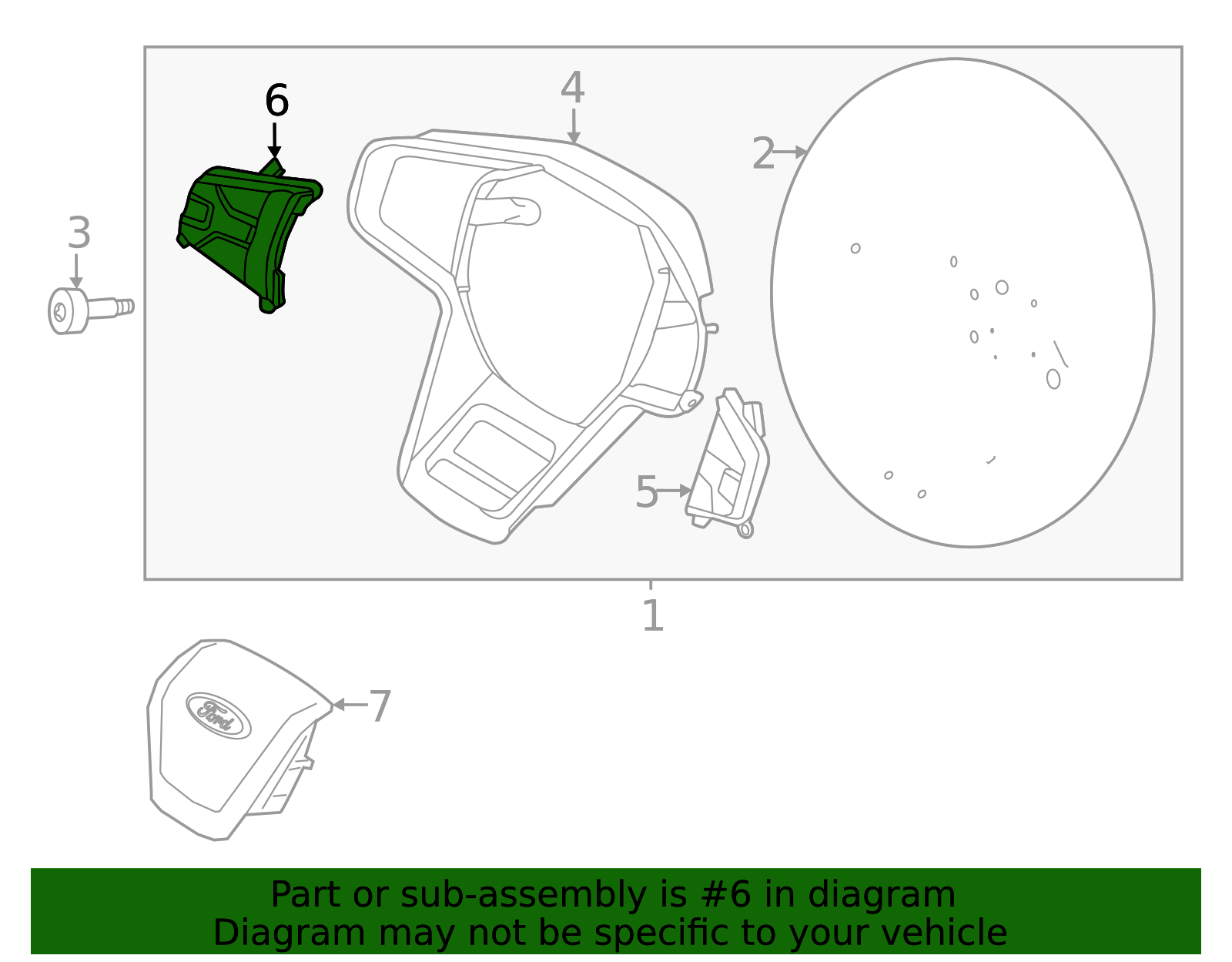 M2DZ-9C888-AA - Cruise Control Switch 2021-2024 Ford Bronco | Big 3 ...