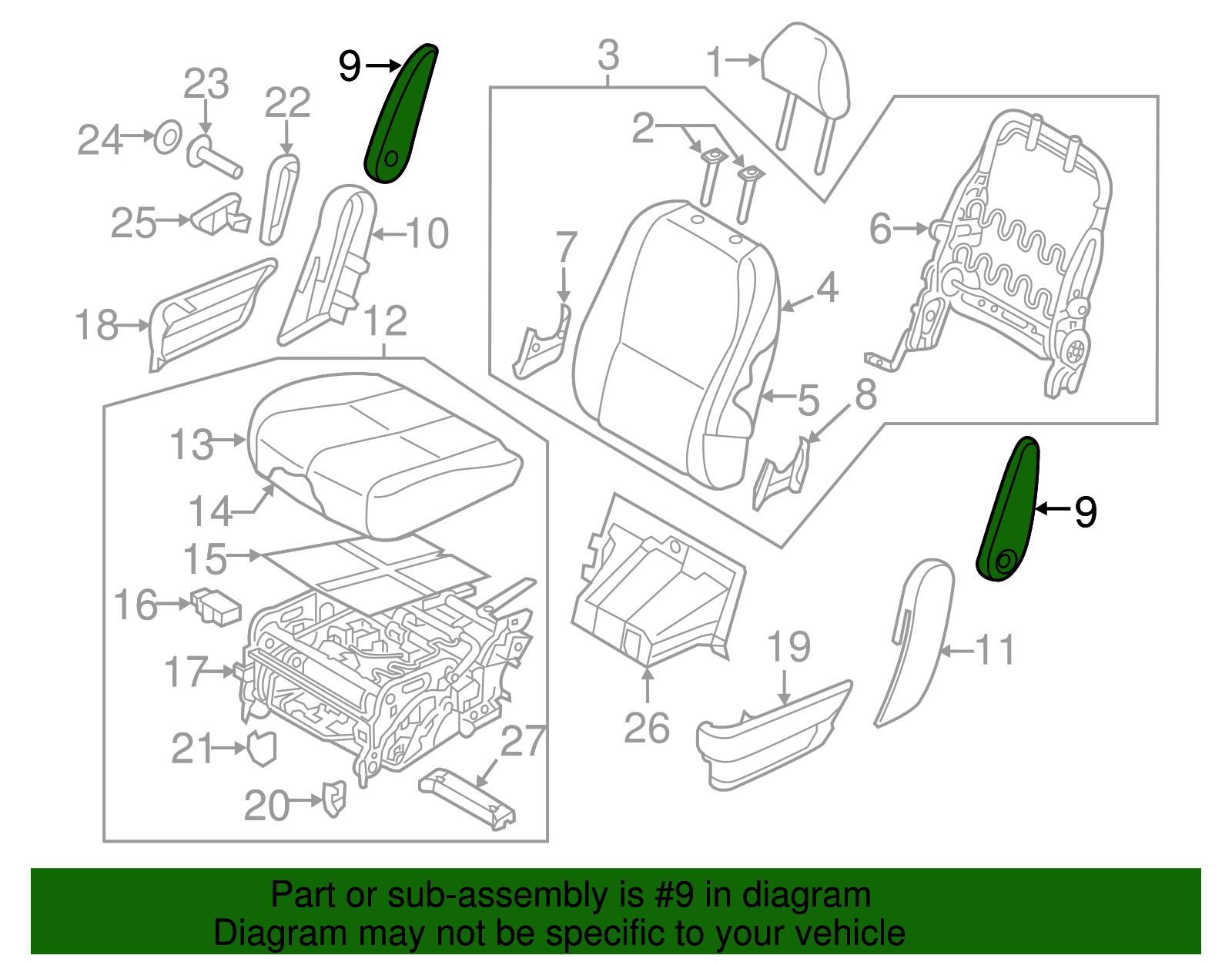 89910-A9510DL2 - Armrest 2015-2016 Kia Sedona | Kia.Parts Store