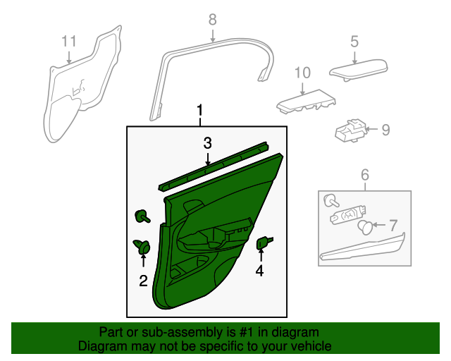 2013-2015 Honda Crosstour Base Comp*YR449L* 83752-TP6-A13ZC | Honda ...