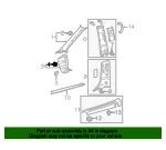 2002-2020 Toyota Cowl Trim Clip 90467-09204 | Toyota Parts Center