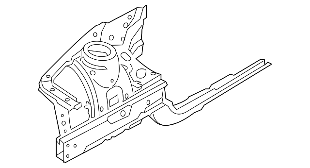 2016-2020 BMW Apron/Rail Assembly 41-00-2-359-817 | Online BMW Shop