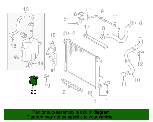 16695-25010 - Air Guide Plate - 2018 Toyota Camry | OEM Genuine Toyota ...