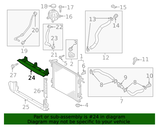 29135-D9000 - Upper Baffle 2017-2022 Kia Sportage | Kia.Parts Store