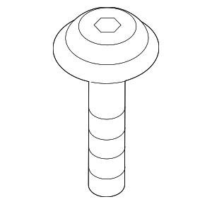 010-990-26-04 - Radiator Support Splash Shield Screw 2006-2023 Mercedes ...