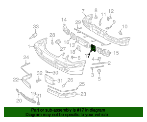 2000-2003 Mercedes-Benz Bumper Impact Absorber 210-885-85-37 ...