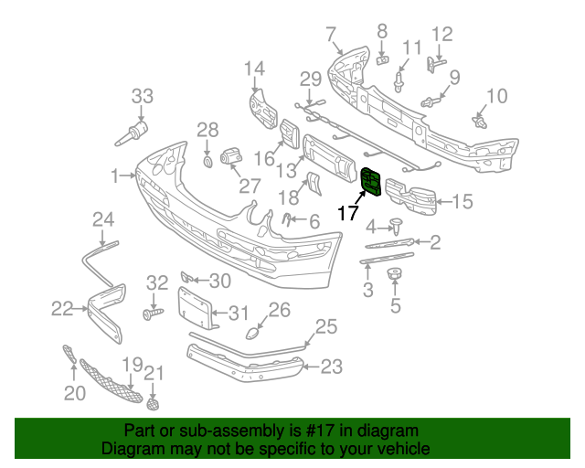 2000-2003 Mercedes-Benz Bumper Impact Absorber 210-885-85-37 ...