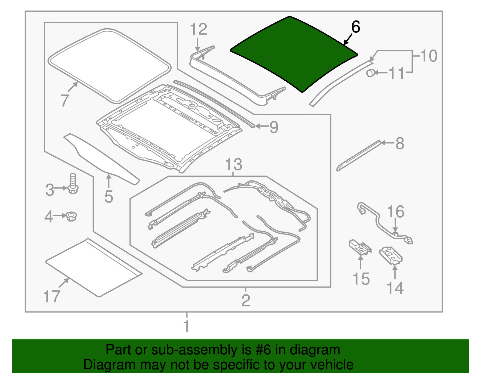 2018-2023 Kia Stinger | Sliding Glass | 81630-J5000 | Kia Auto Parts