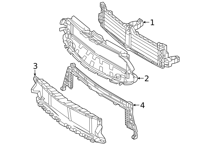 Mercedes-Benz OEM Upper Baffle Part# 177-885-56-00 | OEM Vehicle Parts