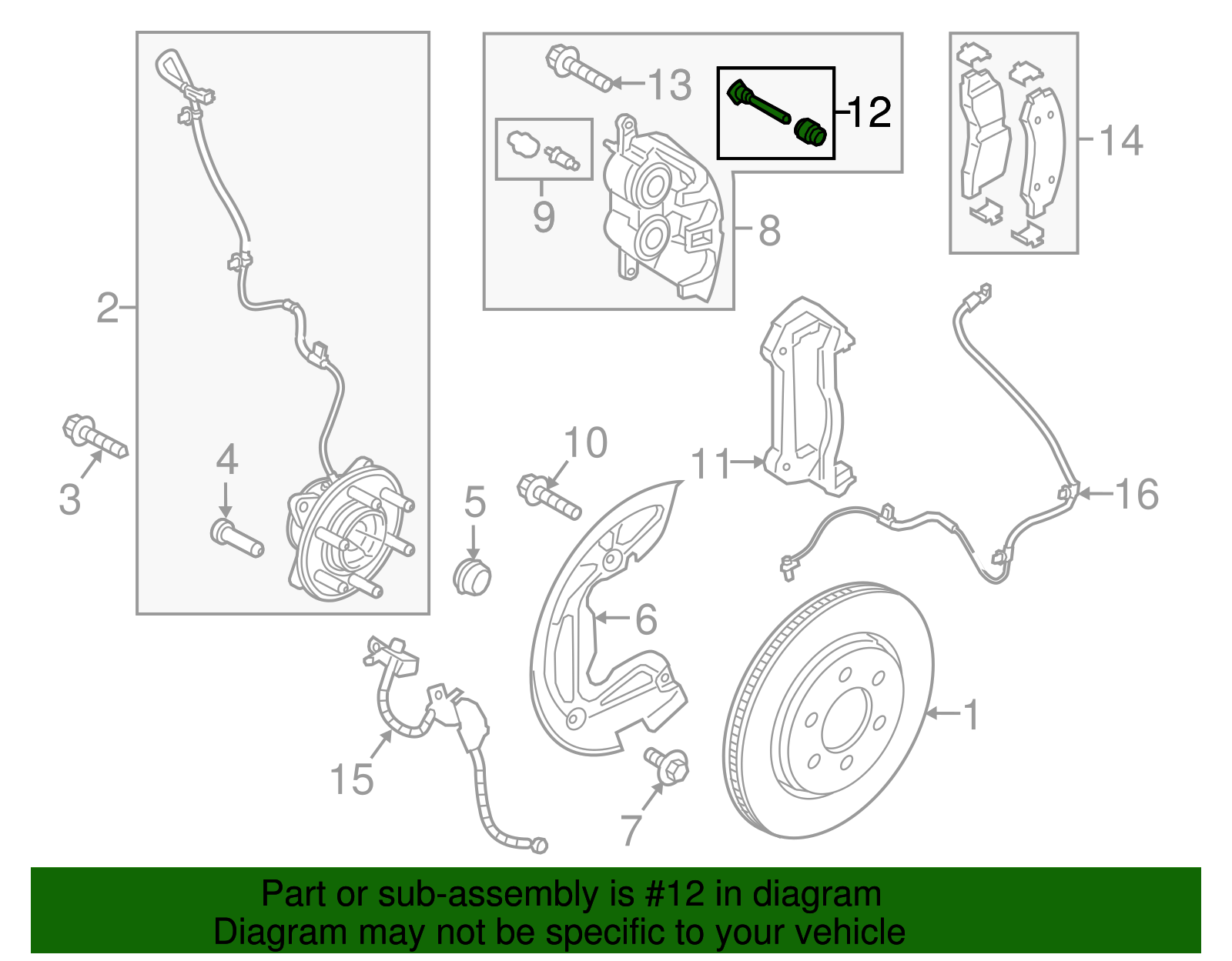 2017-2025 Ford Motorcraft™ Caliper Mount Retainer Kit BKCF-32 | Ford ...
