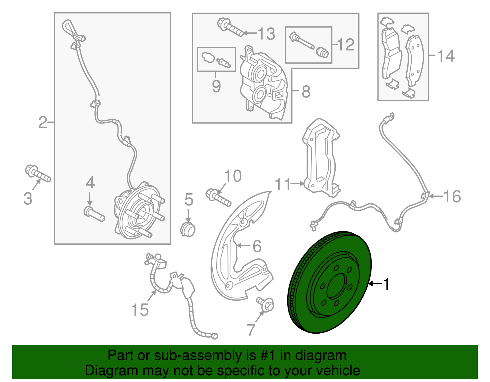2016-2021 Ford Rotor Assembly - Brake JL3Z-1125-C | OEM Parts Online