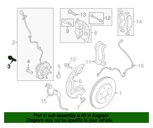 Genuine OEM Ford Part - Hub & Bearing Mount Bolt W706890-S439 | Genuine ...