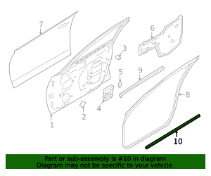 80839-6CA0C - Lower Seal 2019-2024 Nissan Altima | Nissan Parts ...