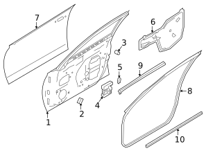 2021-2024 Nissan Altima Door Shell 80100-9HE0A | Riverside Nissan