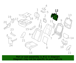 2018-2022 Land Rover Range Rover Lumbar Support LR101121 | OEM Parts Online