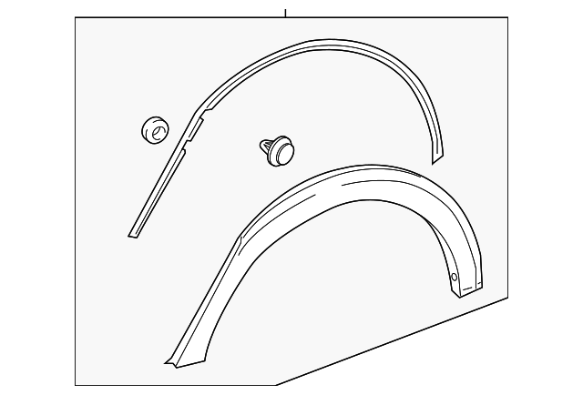2018-2019 Toyota Prius C Wheel Opening Molding 75606-52080 | Toyota ...