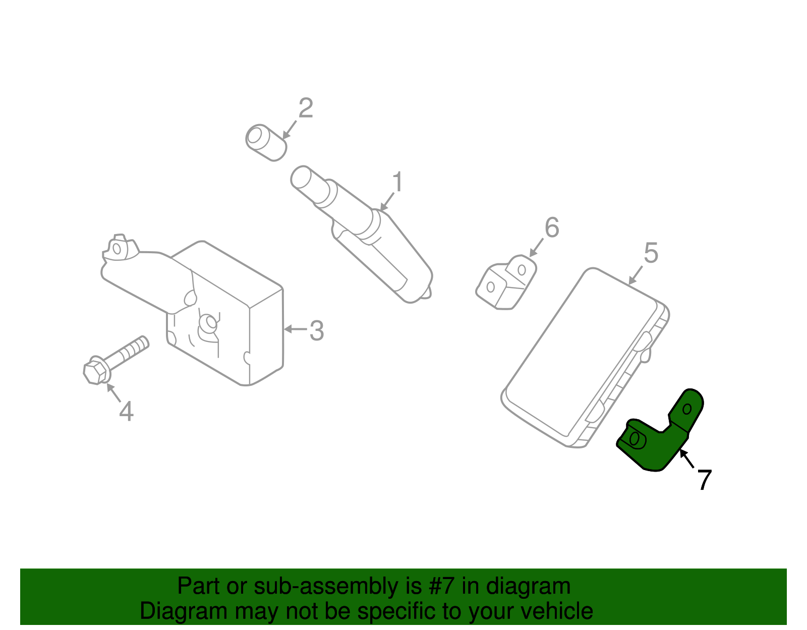 2016-2024 Nissan Controller Lower Bracket 28452-EZ50A | Burien Nissan Parts