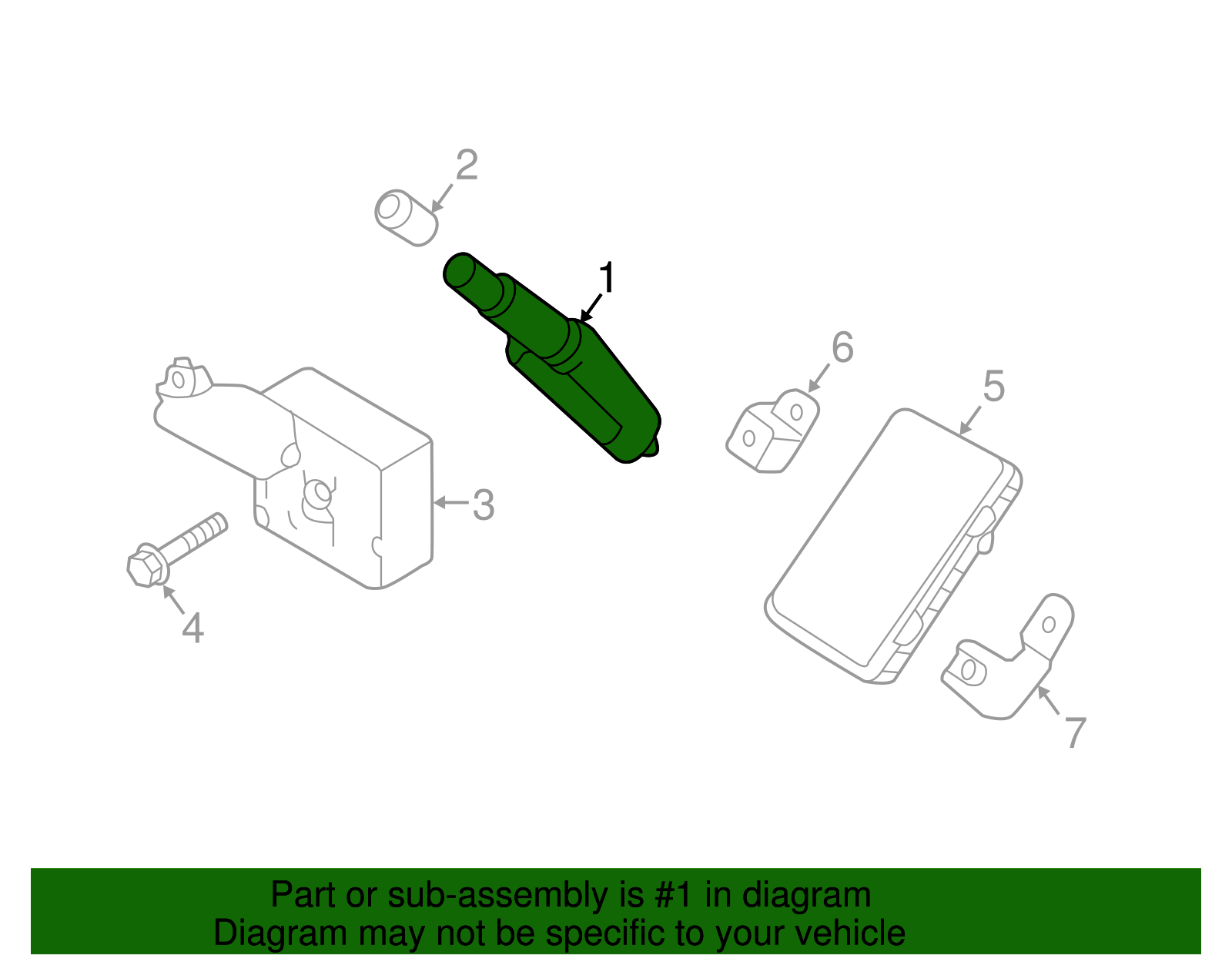 2016-2024 Nissan Tire Pressure Sensor 40700-EZ00A | OEM Parts Online