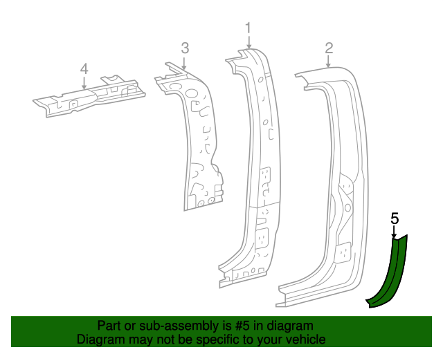 2005-2015 Toyota Tacoma Protector 58743-04010 | Toyota Parts Center