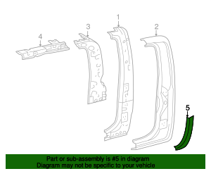 58744-04010 - Protector 2005-2015 Toyota Tacoma | Ourisman Toyota Parts