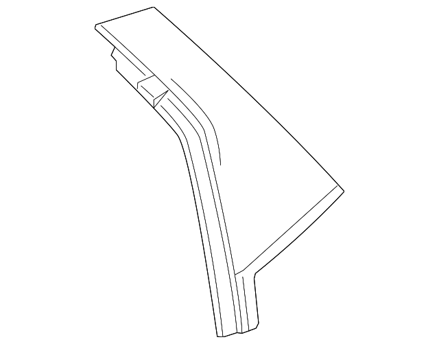 42440869 - Rear Passenger Side Door Window Frame Rear Applique 2019 ...