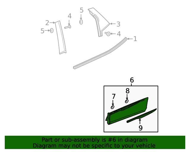 2019-2020 Chevrolet Blazer Lower Molding - Driver's Side (LH) 84546471 ...