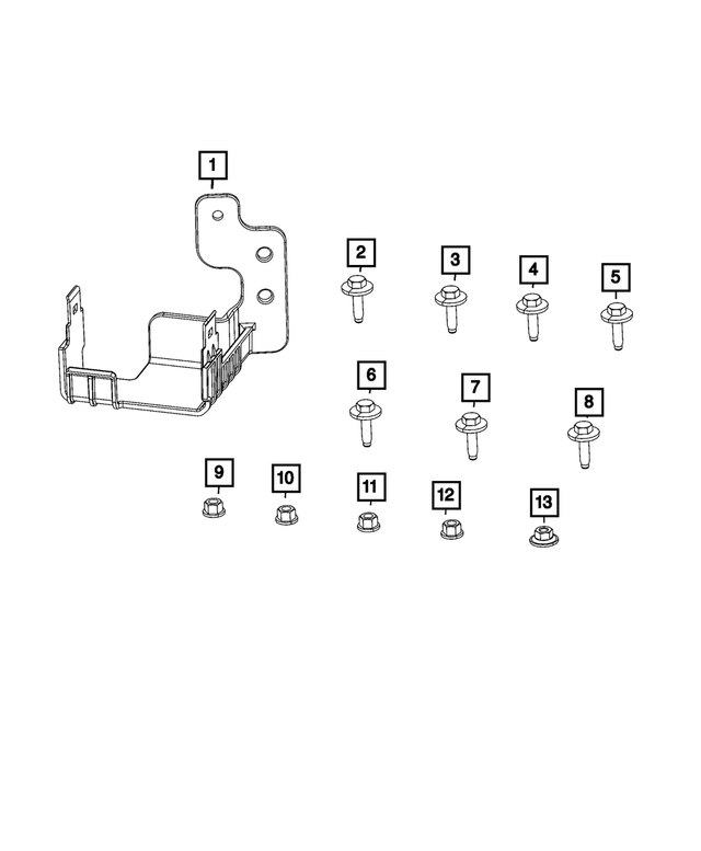 2020-2024 Ram 1500 Power Distribution Center Bracket 68376032AA | Mopar ...