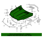 166-880-04-57 - Hood 2013-2016 Mercedes-Benz | Mercedes-Benz USA Parts