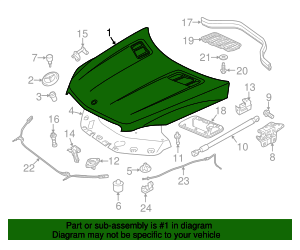 166-880-05-57 - Hood 2017-2019 Mercedes-Benz | Mercedes-Benz USA Parts
