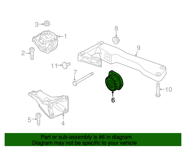 Genuine BMW 22-31-3-422-956 | Trans Mount | FREE Shipping on Most ...