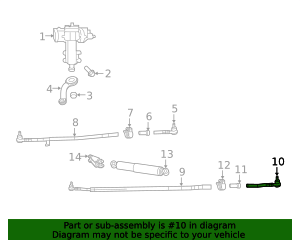2018-2021 Jeep Outer Tie Rod - Driver's Side (LH) 68258762AE ...