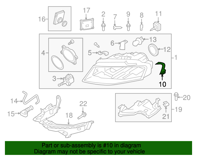 8K0-941-191 - Side Seal 2009-2012 Audi | Audi OEM Parts