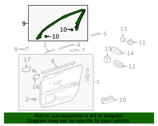 2019-2021 Lexus Frame Cover 67664-76020-C0 | OEM Parts Online