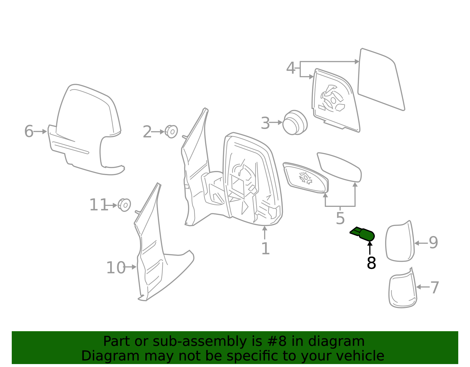 BE8Z-13466-A - 2011-2024 Ford - Signal Bulb | My Ford Parts