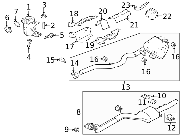 LR116738 - Front Pipe - 2018 2019 Land Rover Range Rover Velar | Land ...