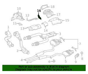 222-682-05-00 - Exhaust Muffler Heat Shield 2018-2020 Mercedes-Benz ...
