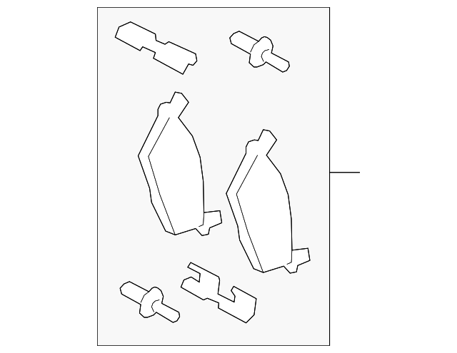 Genuine OEM Ford Part - Brake Pad Rear KL3Z-2200-C | Genuine OEM Ford ...