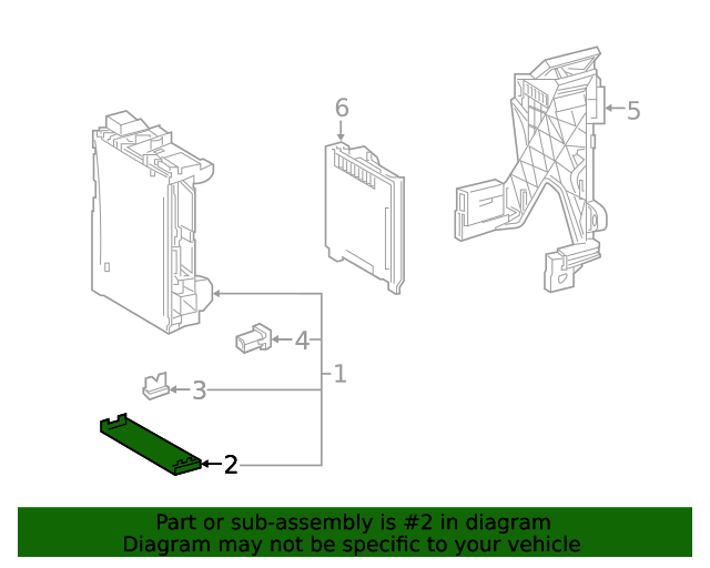 82672-42200 - Junction Block Lower Cover 2019-2023 Toyota RAV4 | Longo ...