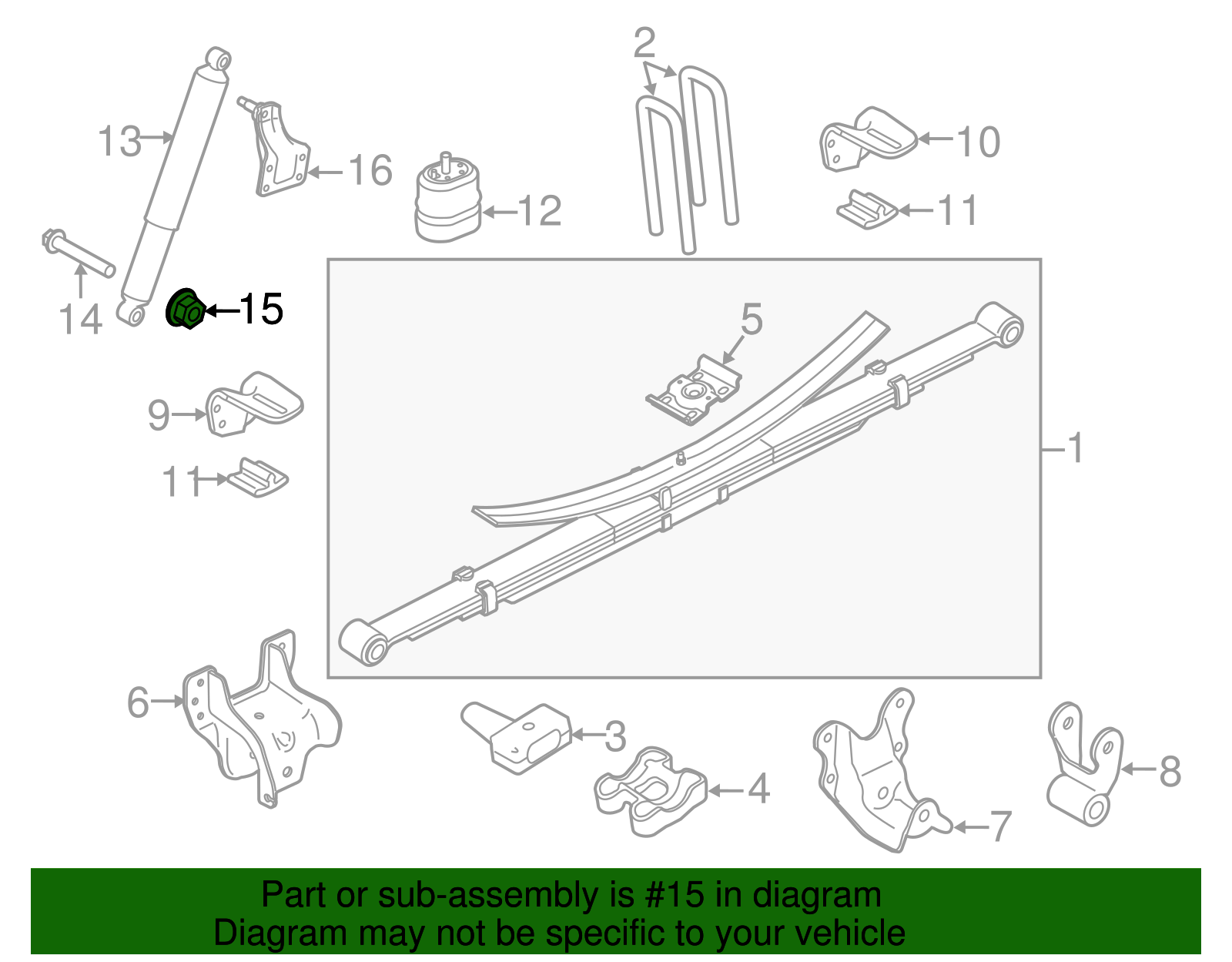W520114-S441 - Suspension Stabilizer Bar Link Nut - 2006-2020 Ford ...