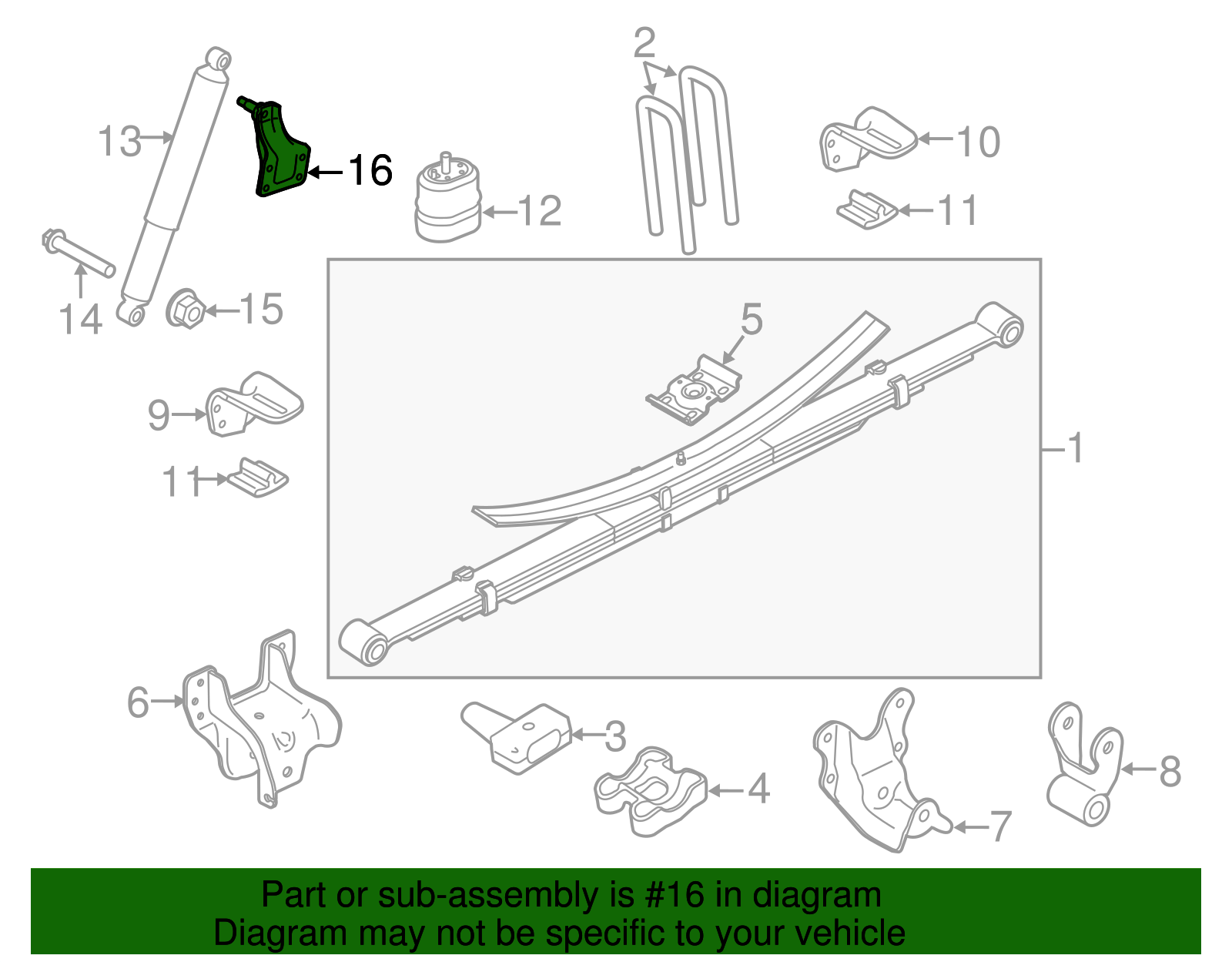 2008-2016 Ford Mount Bracket 7C3Z-18169-A | Ford OEM Parts Online