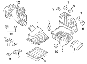 BC3Z-8A080-F - Air Cleaner Body 2011-2016 Ford | AutoNation Parts