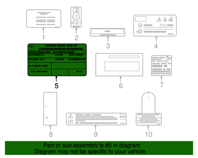 71228689721 - 2019-2023 BMW Emission Label (71-22-8-689-721) | BMW of ...