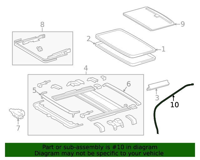 2019-2024 Lexus Sunroof Drain Hose 63249-06230 | AutoNationParts.com