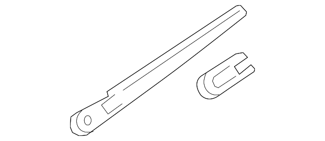 2022-2025 Mitsubishi Wiper Arm Only No Cover 28781W020P | Mitsubishi ...